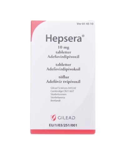 Hepsera Tablett 10 mg 30stk - Apotek 1