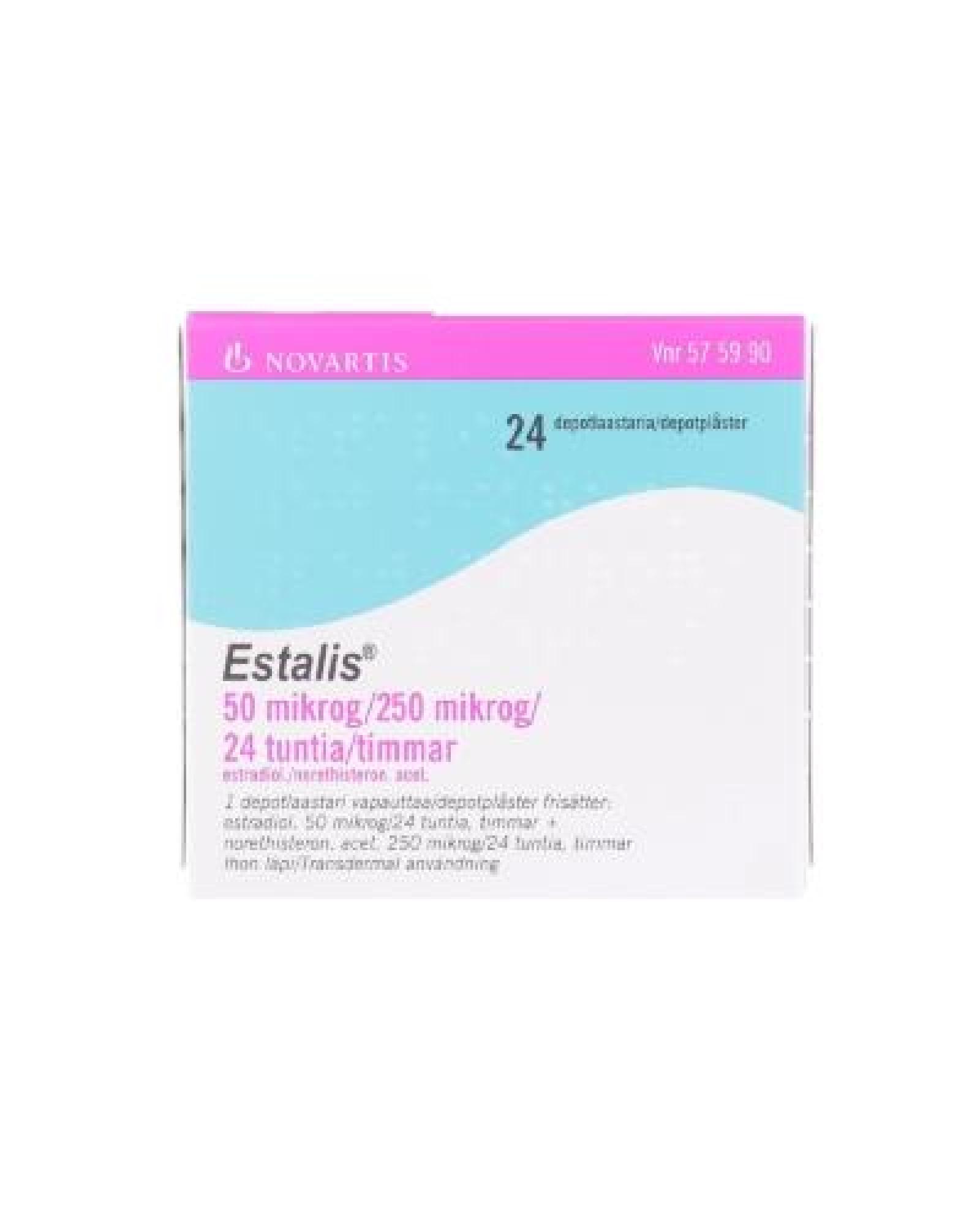 Estalis 50 +250 mcg/24 timer depotplaster 24 STK - Apotek 1