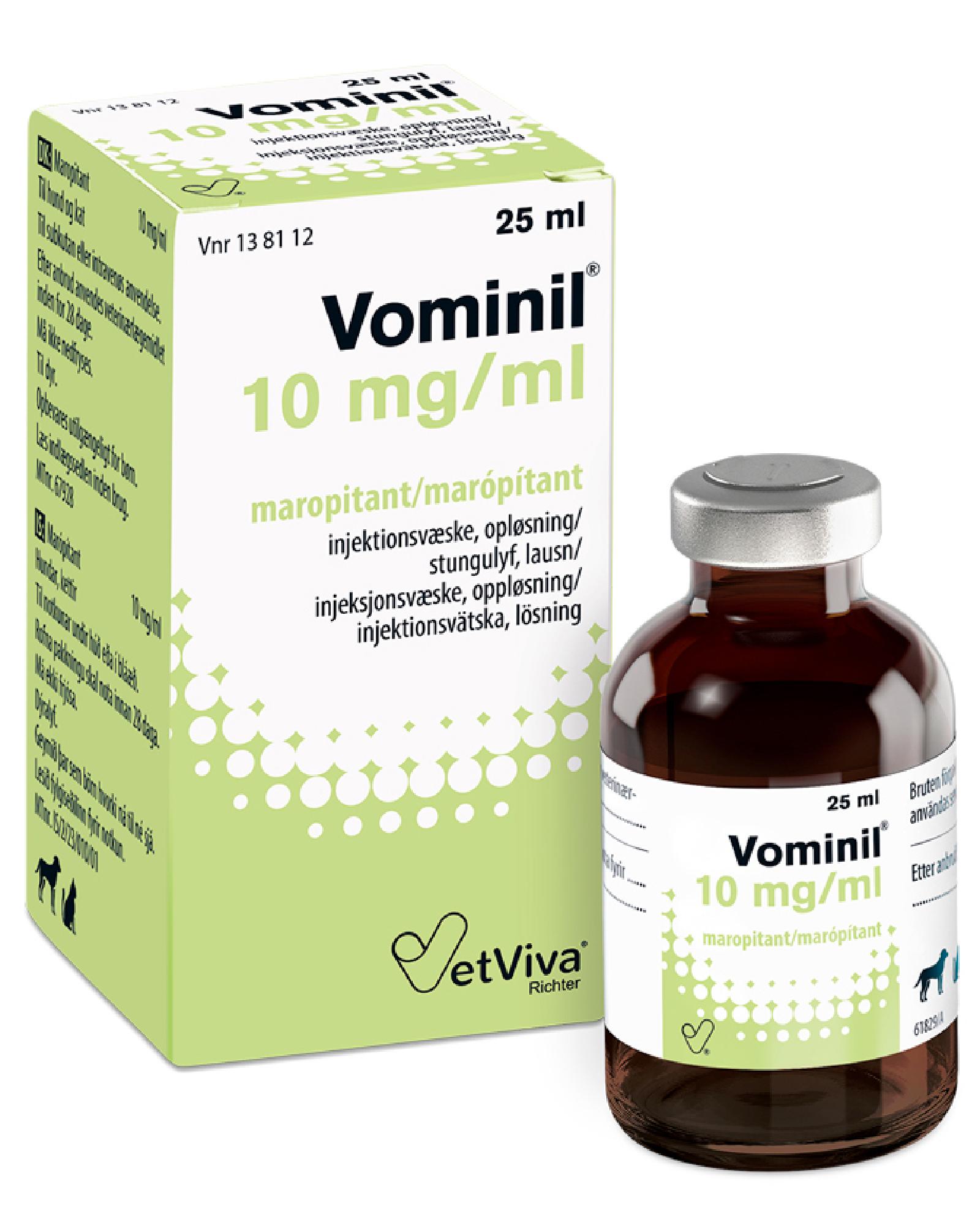 Vominil vet inj 10mg/ml - Apotek 1