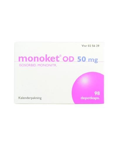 Monoket OD Depotkapsel, hard 50 mg 98 stk - Apotek 1