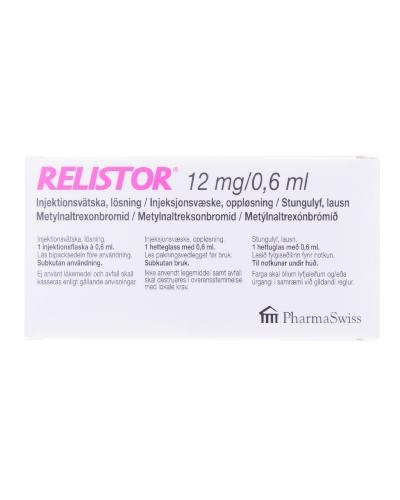 Relistor Injeksjonsvæske, oppløsning 12 mg/0,6 ml 0,6 ml - Apotek 1