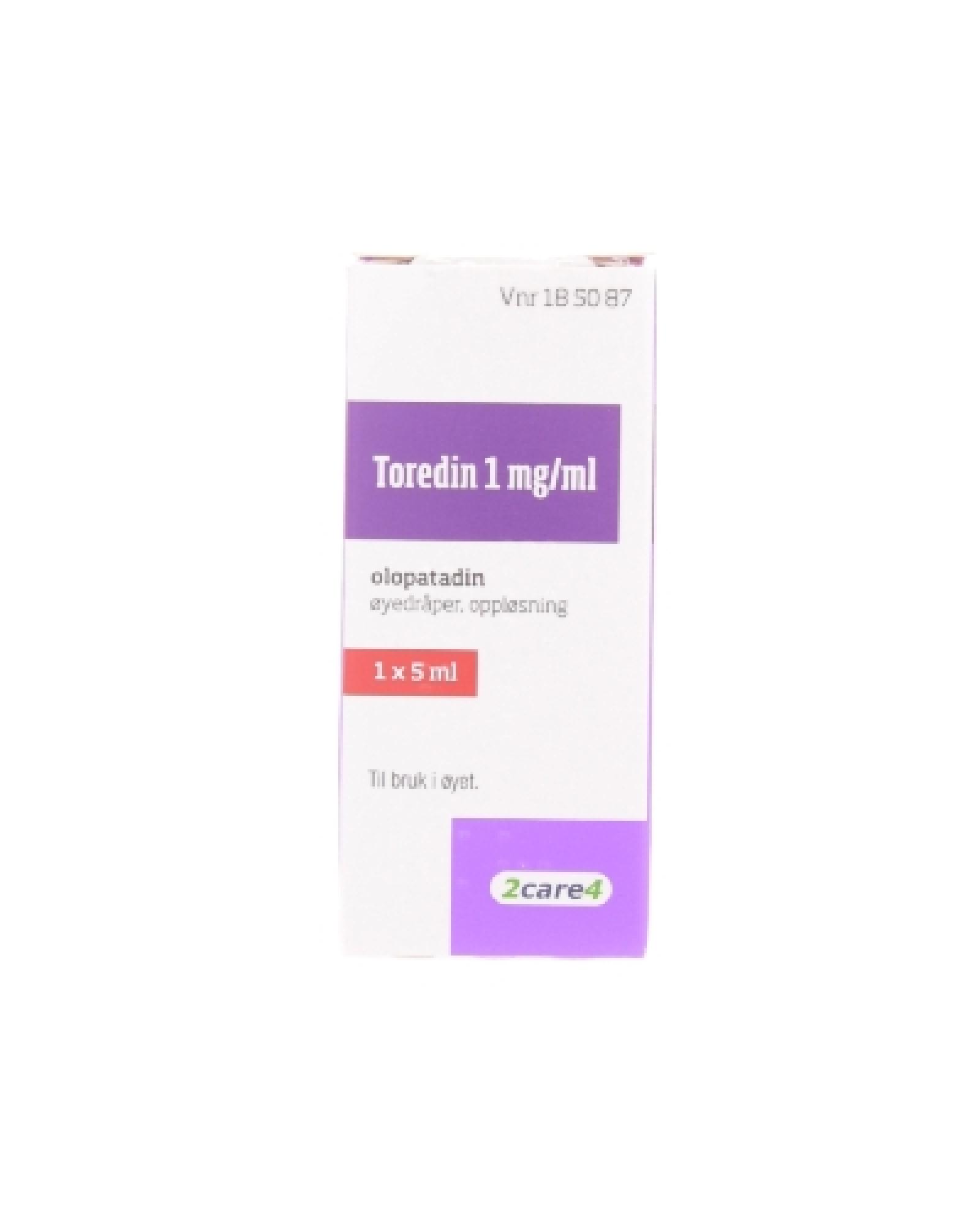 Toredin øyedr 1mg/ml - Apotek 1