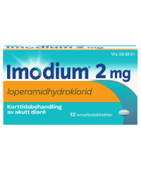 Imodium Comp 2 mg/125 mg tabletter 12 stk - Apotek 1