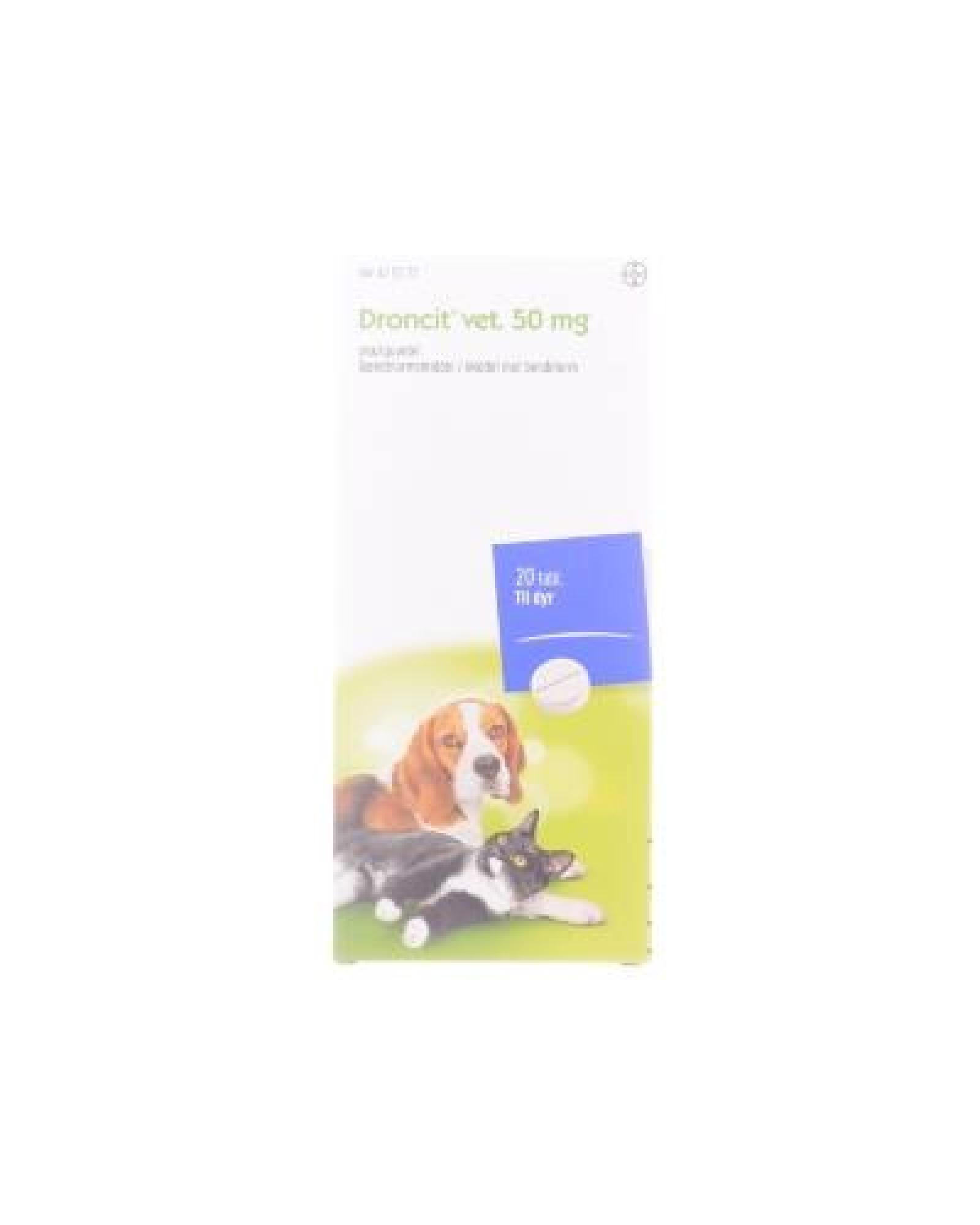 Droncit vet 50mg tabletter 20 ENPAC - Apotek 1