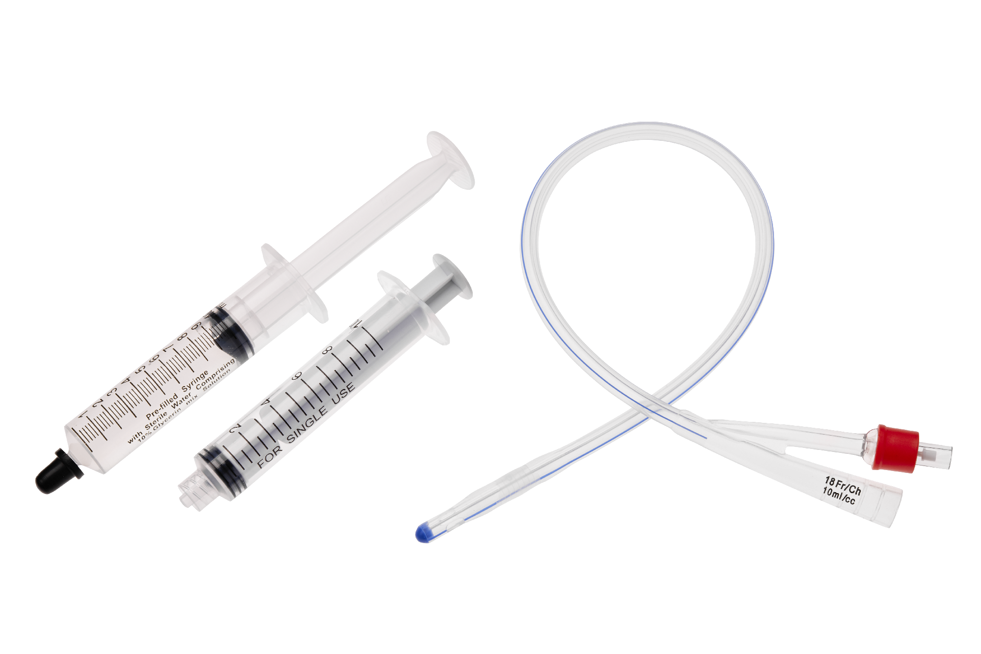 UnoQuip Care Foley silikon kateter prefylt, CH18 5 stk - Apotek 1