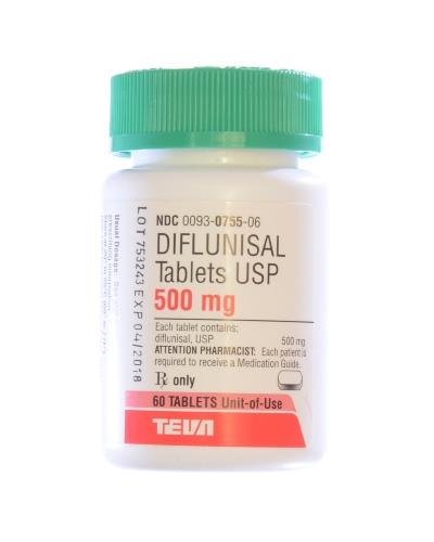 Diflunisal teva 500mg tabletter 60stk - Apotek 1