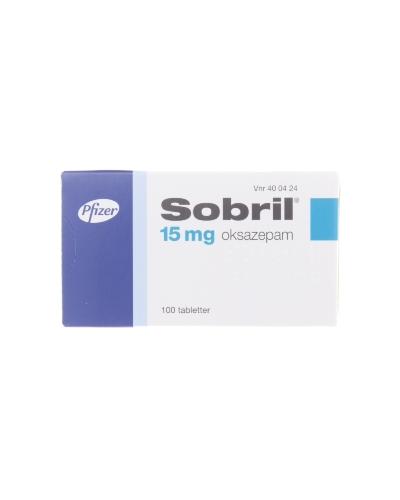 Sobril 15 mg tabletter 100 stk - Apotek 1