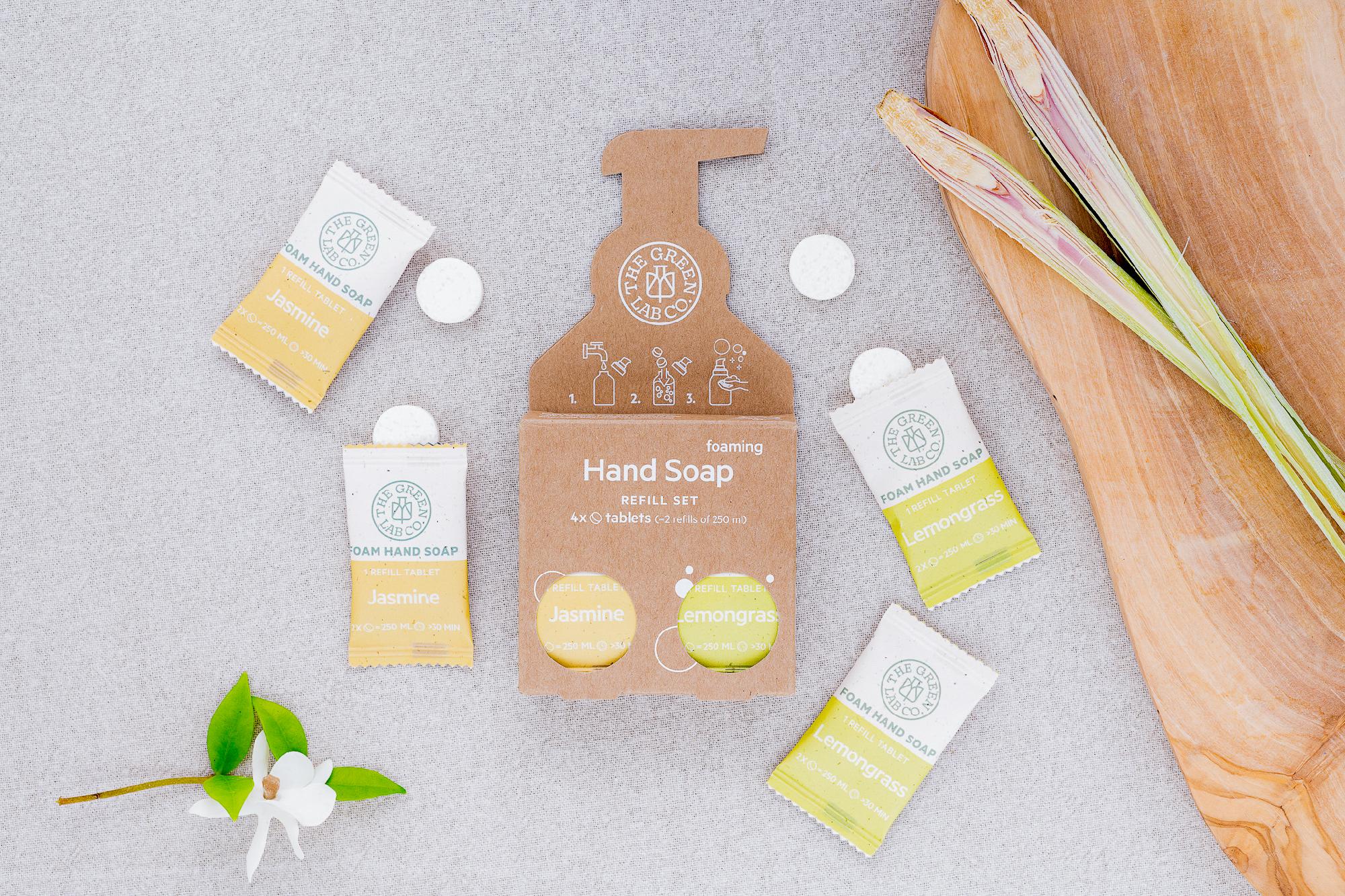 The Green Lab Co. håndsåpe refill sitrongress & sjasmin 4x125 ml - Apotek 1