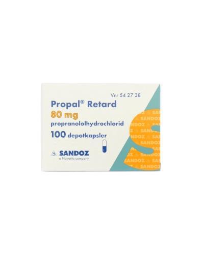 Propal Retard 80mg depotkapsler 100 enpac - Apotek 1