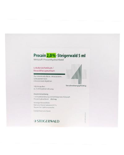 Procain 2% injeksjon 100x5 mlamp - Apotek 1