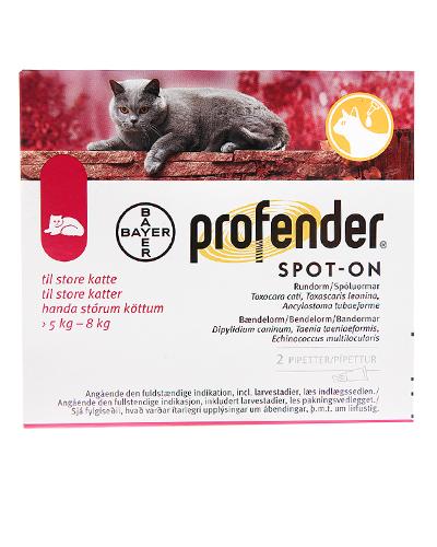 Profender vet katt >5-8kg 2x1,12 ML - Apotek 1