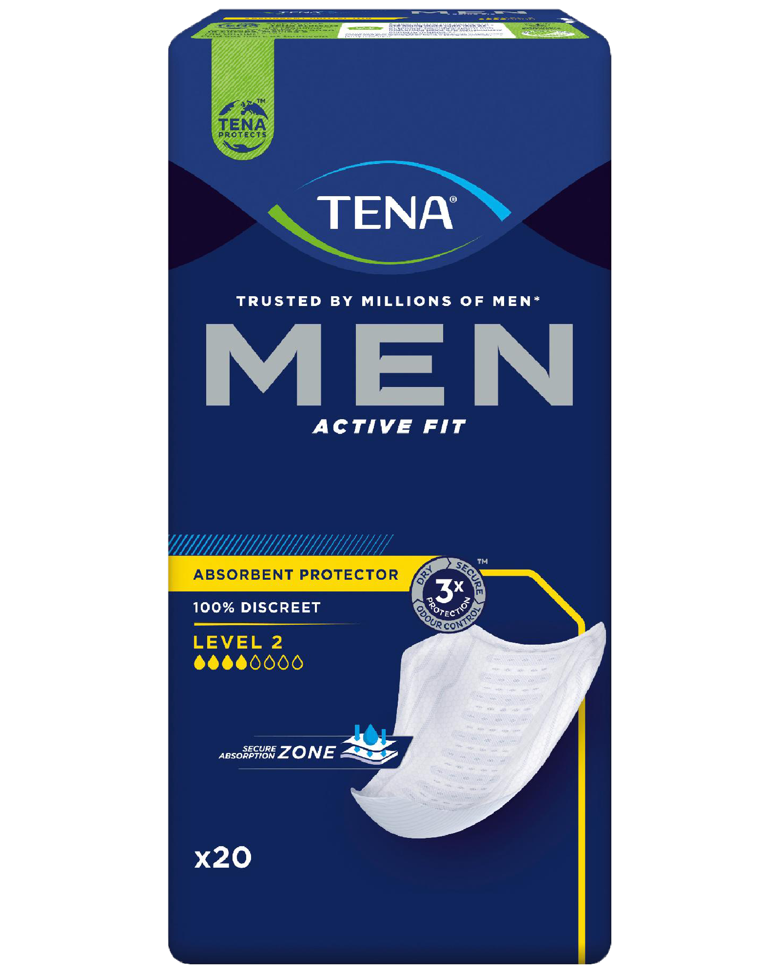 TENA Men Level 2 innlegg 20 stk - Apotek 1