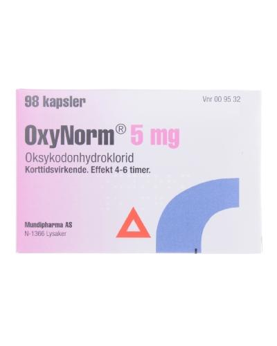 OxyNorm Kapsel, hard 5 mg 98 stk - Apotek 1