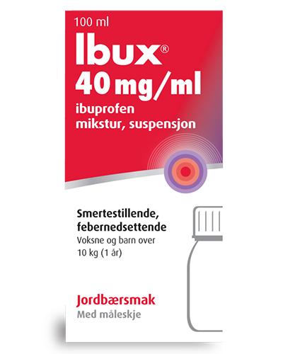 Ibux 40mg/ml mikstur jordbærsmak 100ml - Apotek 1