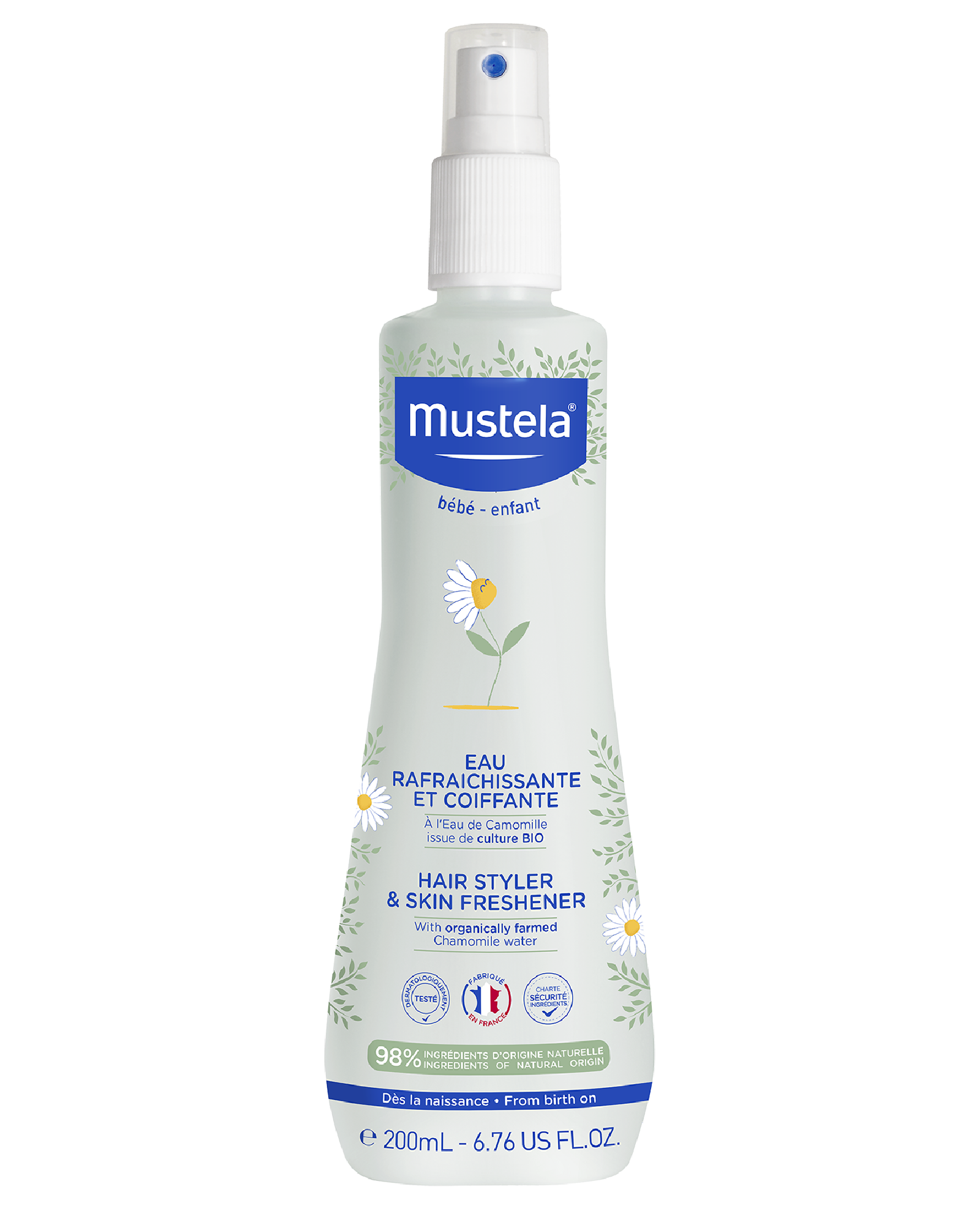 Mustela Hair Styler & Skin Freshener spray til hud og hår 200 ml - Apotek 1