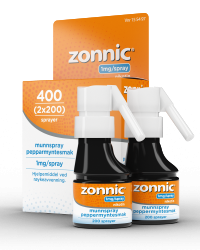 Zonnic 1mg/dose munnspray peppermynte 200 doser - Apotek 1