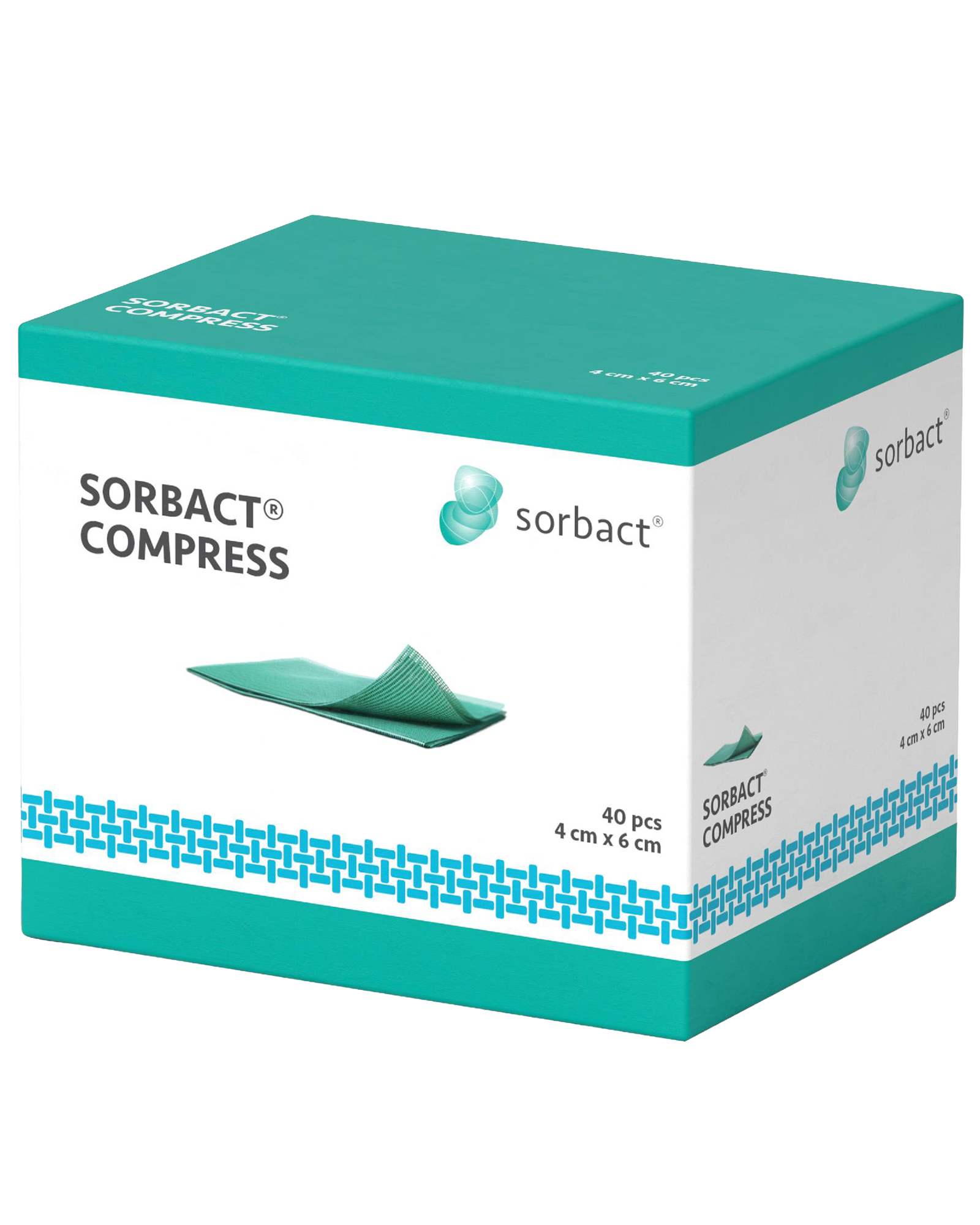 Sorbact Compress sårkontaktlag 4x6cm 40 stk - Apotek 1