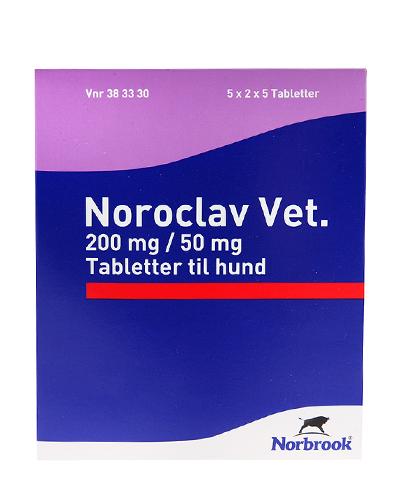 Noroclav vet tab 200/50mg 50 ENPAC - Apotek 1