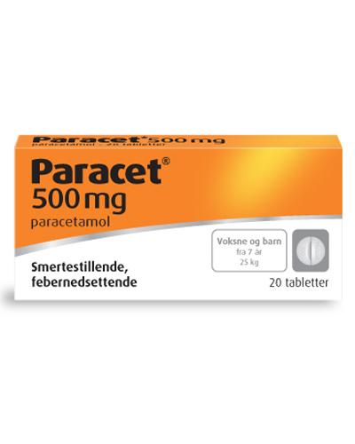 Paracet 500mg tabletter 20stk - Apotek 1