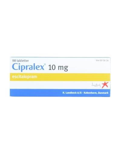 Cipralex Tablett, filmdrasjert 10 mg 98 stk - Apotek 1