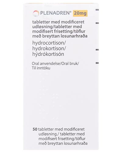 Plenadren Tablett med modifisert frisetting 20 mg 50 stk - Apotek 1
