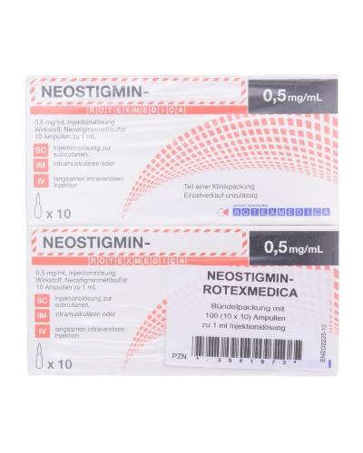 Neostigmin-Rotexmedica 0,5mg/ml injeksjon 100x1mlamp - Apotek 1