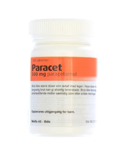 Paracet 500 mg tabletter 100 stk - Apotek 1