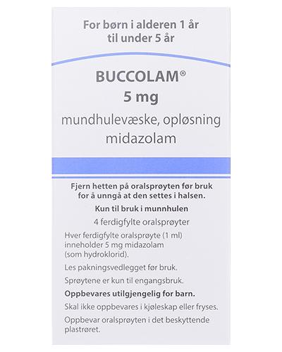 Buccolam Munnvann, oppløsning 5 mg 4x1 ml - Apotek 1