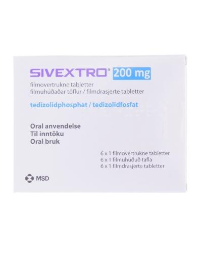 Sivextro Tablett, filmdrasjert 200 mg 6 stk - Apotek 1