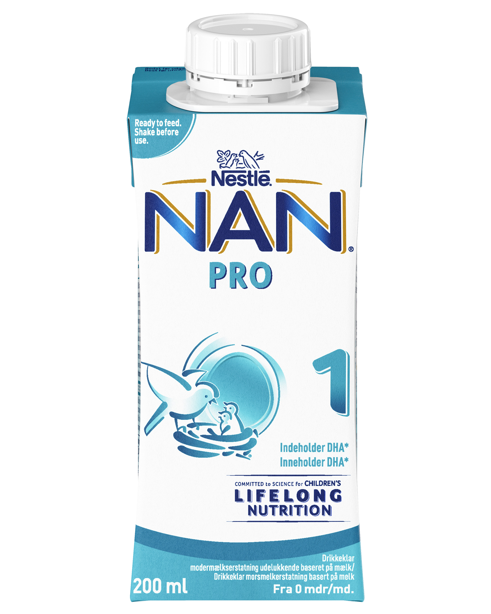 NAN PRO 1 morsmelkerstatning drikkeklar 200 ml - Apotek 1