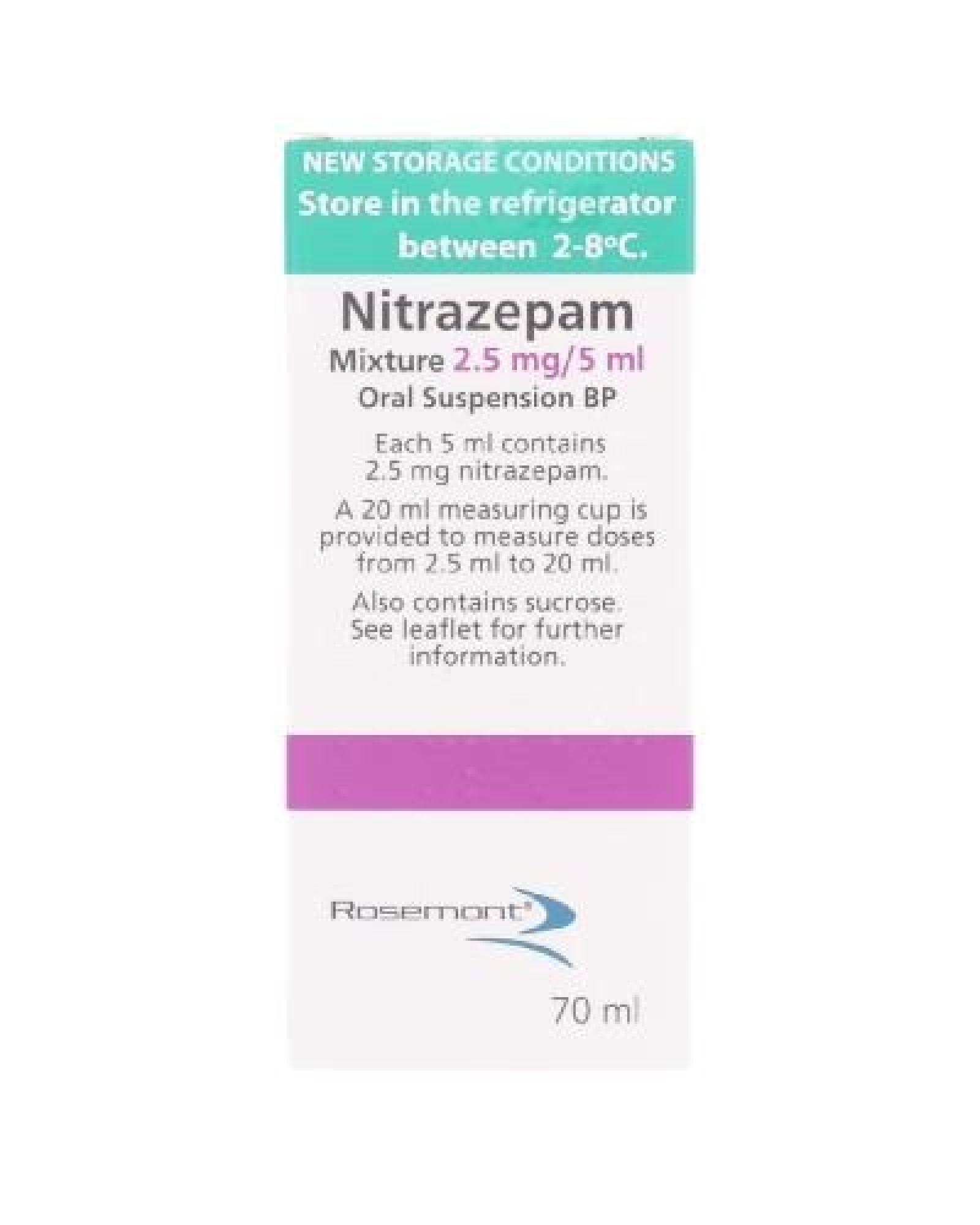 Nitrazepam rosemont 2,5mg/5ml mikstur 70 ml - Apotek 1