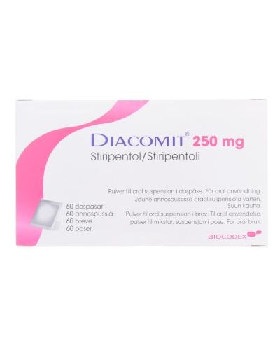 Diacomit Pulver til mikstur, suspensjon 250 mg 60x1 dose - Apotek 1