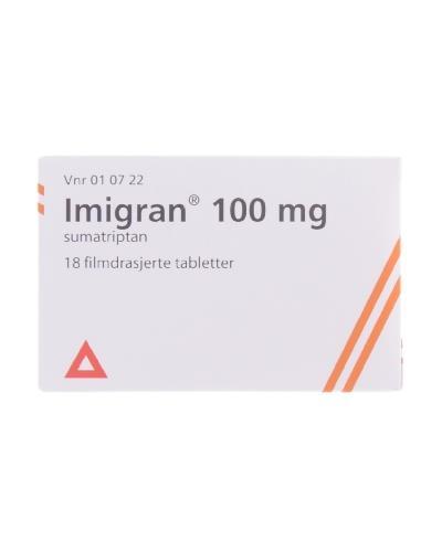 Imigran Orifarm 100 mg filmdrasjerte tabletter 18 stk - Apotek 1