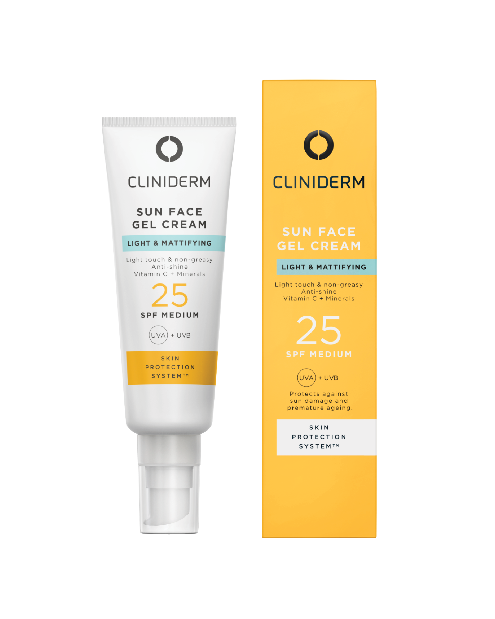 Cliniderm Light & Mattifying Sun Gel solkrem SPF25 50 ml - Apotek 1