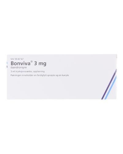 Bonviva Injeksjonsvæske, oppløsning 3 mg 3ml - Apotek 1