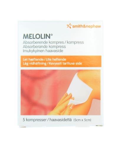 Melolin kompress 5 x 5 cm steril 5 stk - Apotek 1