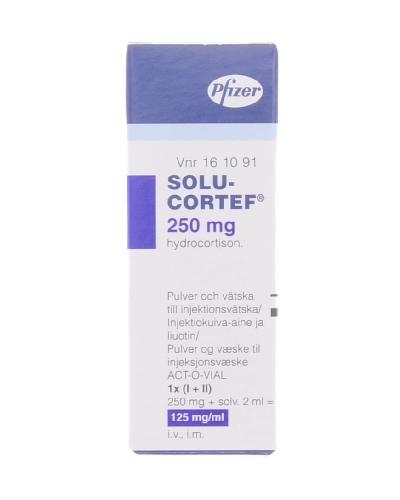 Solu-Cortef Pulver og væske til injeksjonsvæske, oppløsning 250 mg ...
