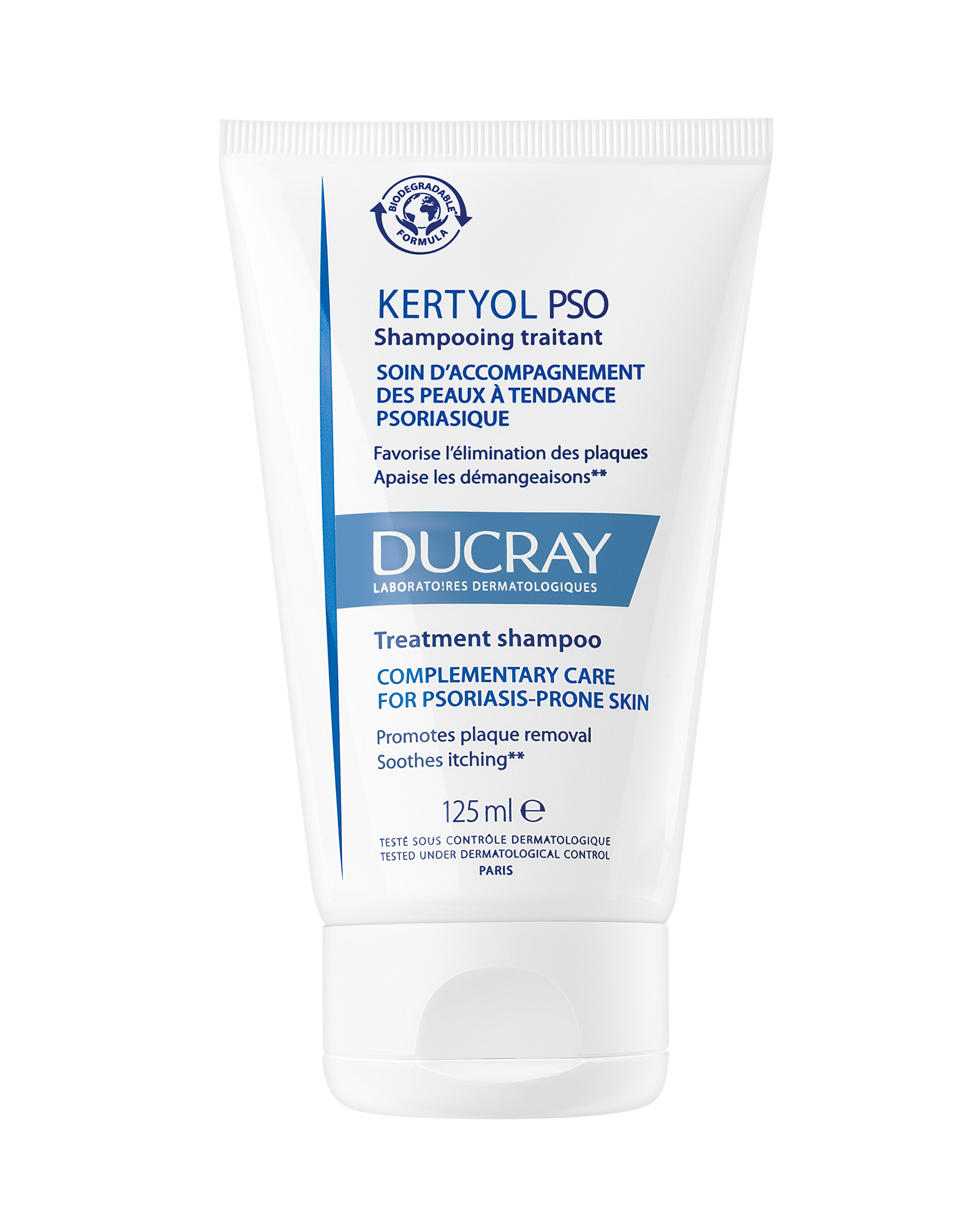 Ducray Kertyol PSO sjampo ved tendens til psoriasis 125 ml - Apotek 1