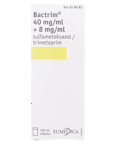 Bactrim 40 mg/ml + 8mg/ml mikstur, suspensjon 100 ml - Apotek 1