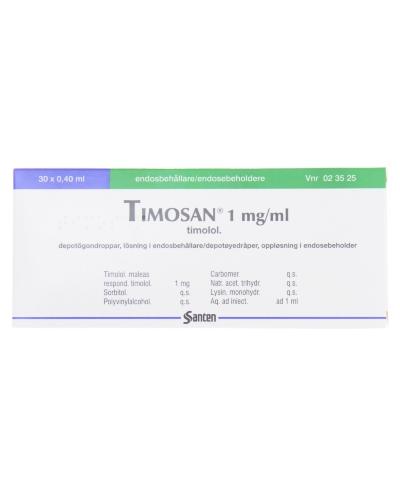 Timosan Depotøyedråper, oppløsning 1 mg/ml 30x0,4 g - Apotek 1