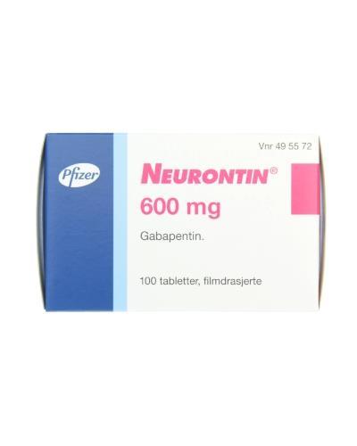 Neurontin 600 mg filmdrasjerte tabletter 100 stk - Apotek 1