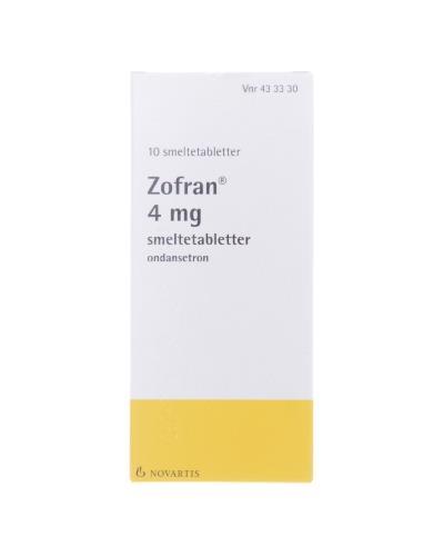 Zofran 4 mg smeltetabletter 10stk - Apotek 1