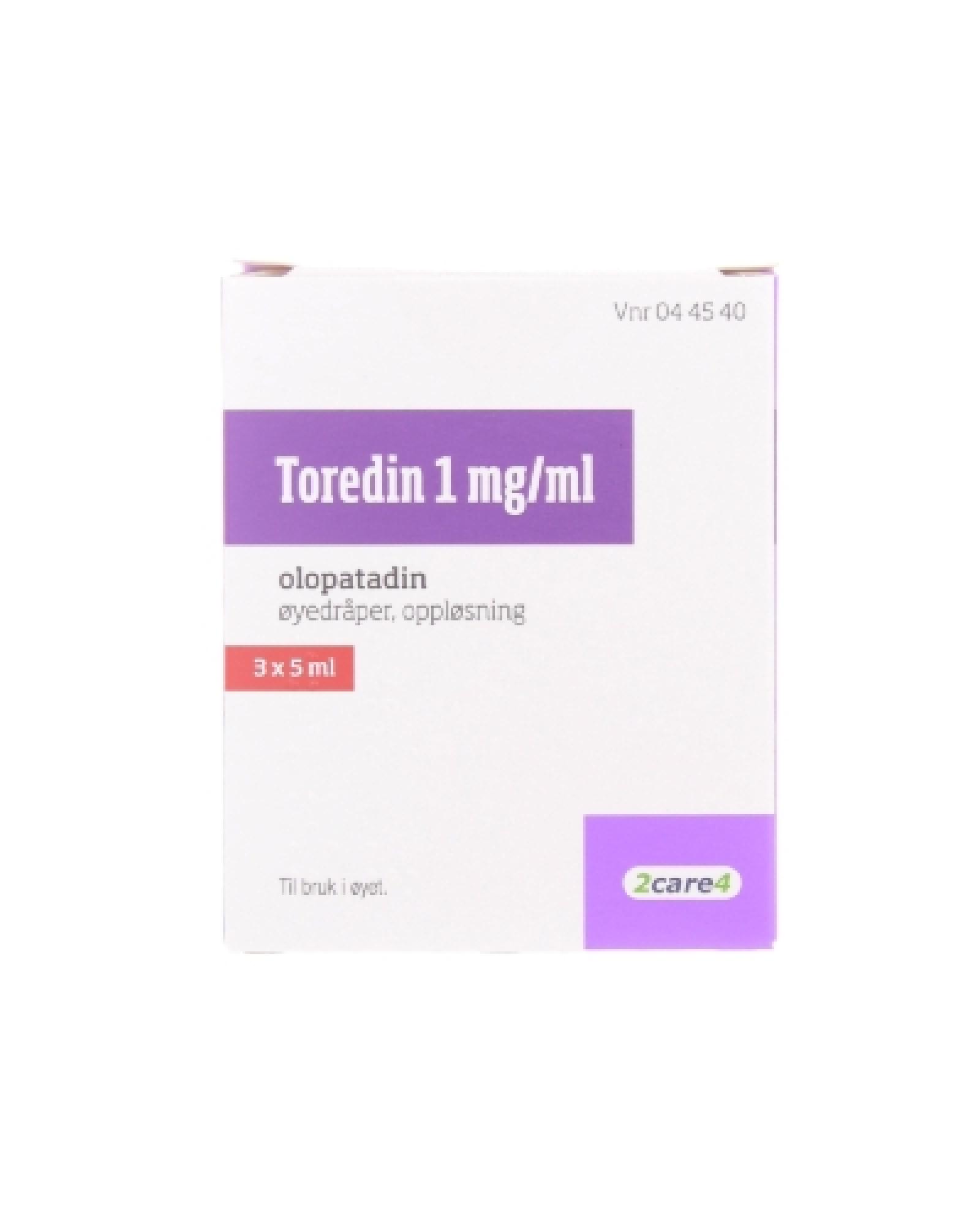 Toredin øyedr 1mg/ml - Apotek 1