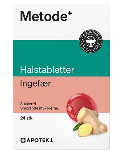 Metode halstabletter ingefær 24 stk - Apotek 1