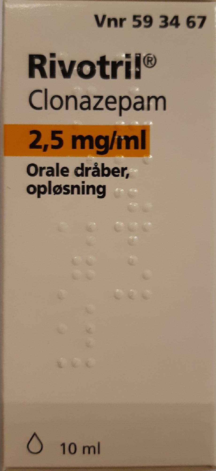 Rivotril 2,5 mg/ml dråper 10ml - Apotek 1