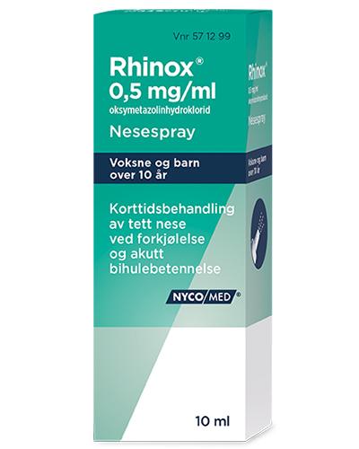 Rhinox 0,5 mg/ml nesespray 10 ml - Apotek 1