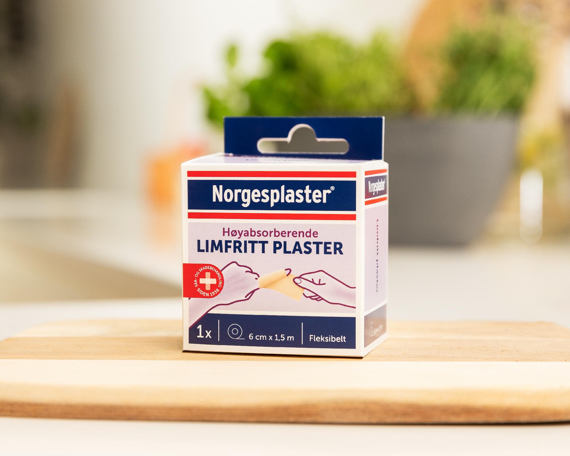 Norgesplaster limfritt plaster 6cmx1,5m 1 stk - Apotek 1