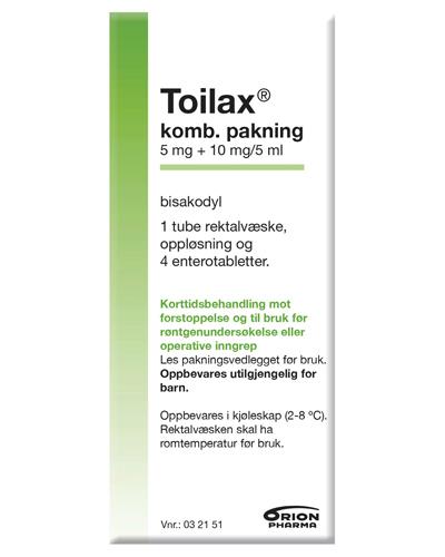 Toilax enterotabletter og rektalvæske 4+1 stk - Apotek 1