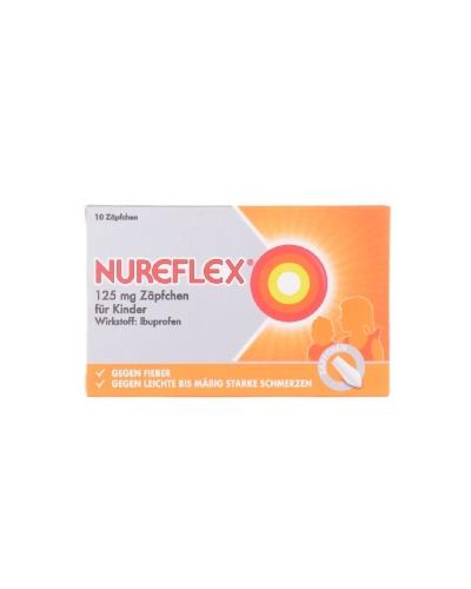 Nureflex 125mg stikkpiller 10 stk - Apotek 1