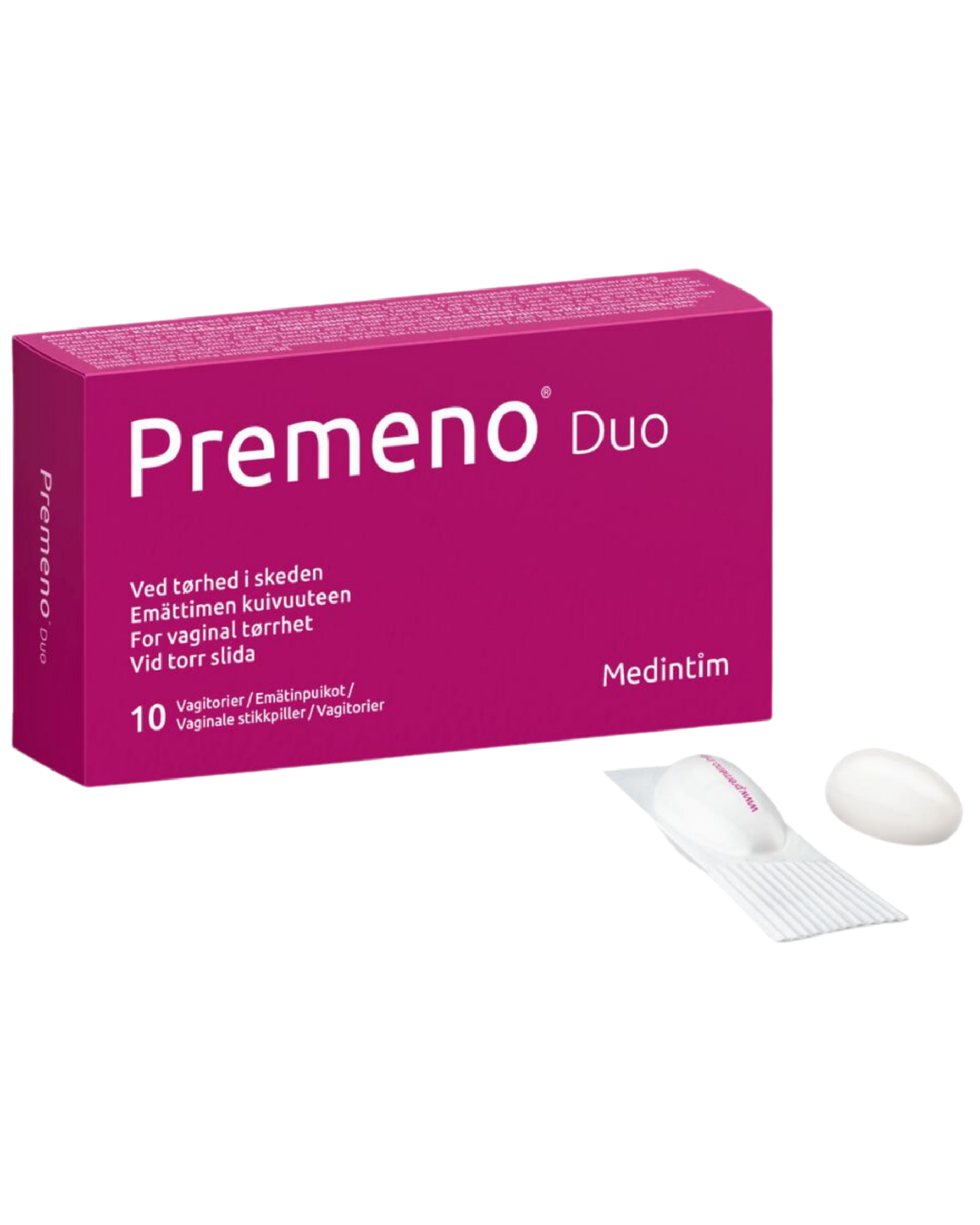 Premeno Duo vagitorier 10 stk - Apotek 1